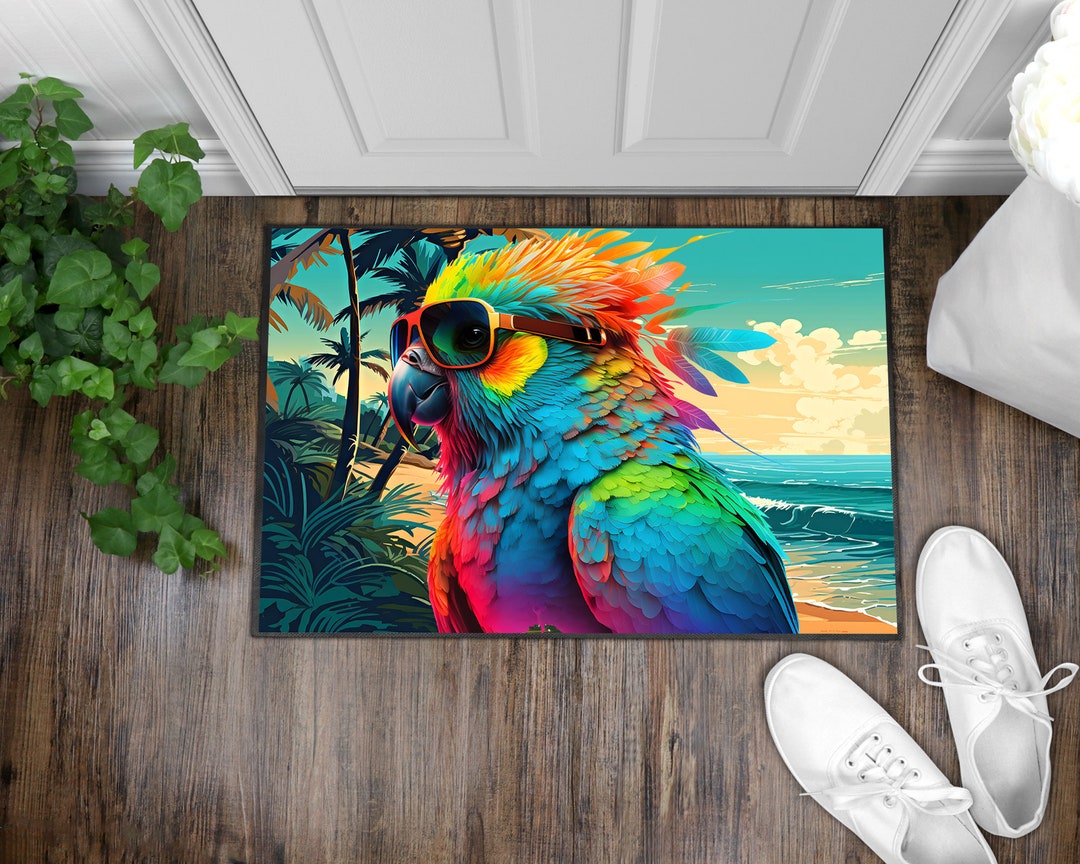 Parrot Door Mat,parrot Floor Mat,parrot Rug,animal Rug,animal Floor Mat ...
