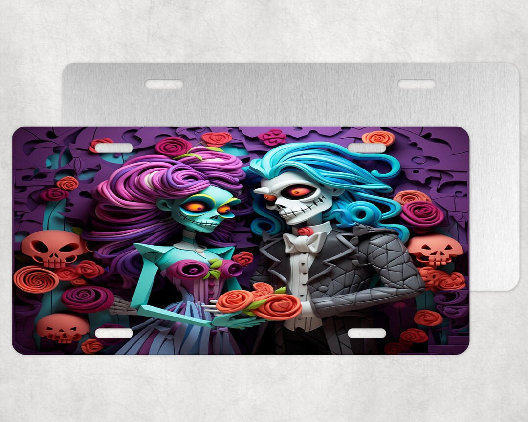 Halloween Frankenstein's Bridge License Plate,halloween License Plate ...