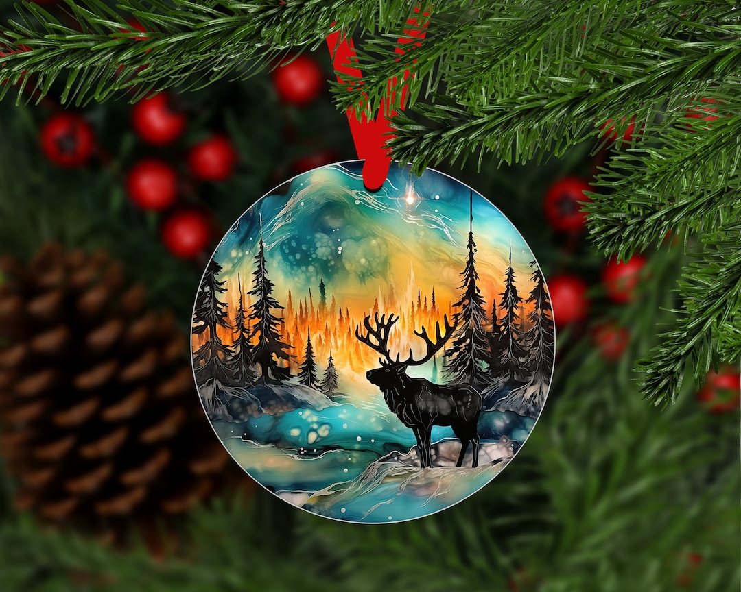 Christmas Deer Ornament, Deer Ornament, Deer Ornaments,christmas ...