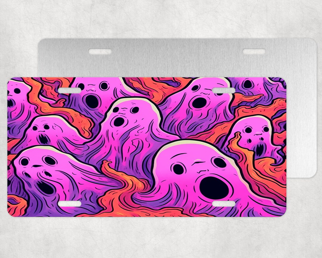 Halloween Ghosts License Plate,halloween License Plate,hallowen Ghosts ...
