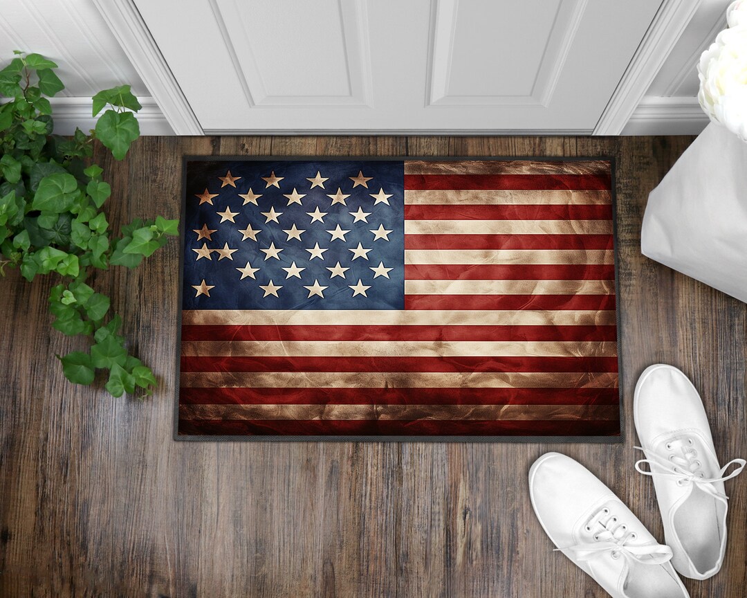 USA Flag Door Mat,usa Flag Rug,america Flag Rug,usa Flag Floor Mat,gift ...