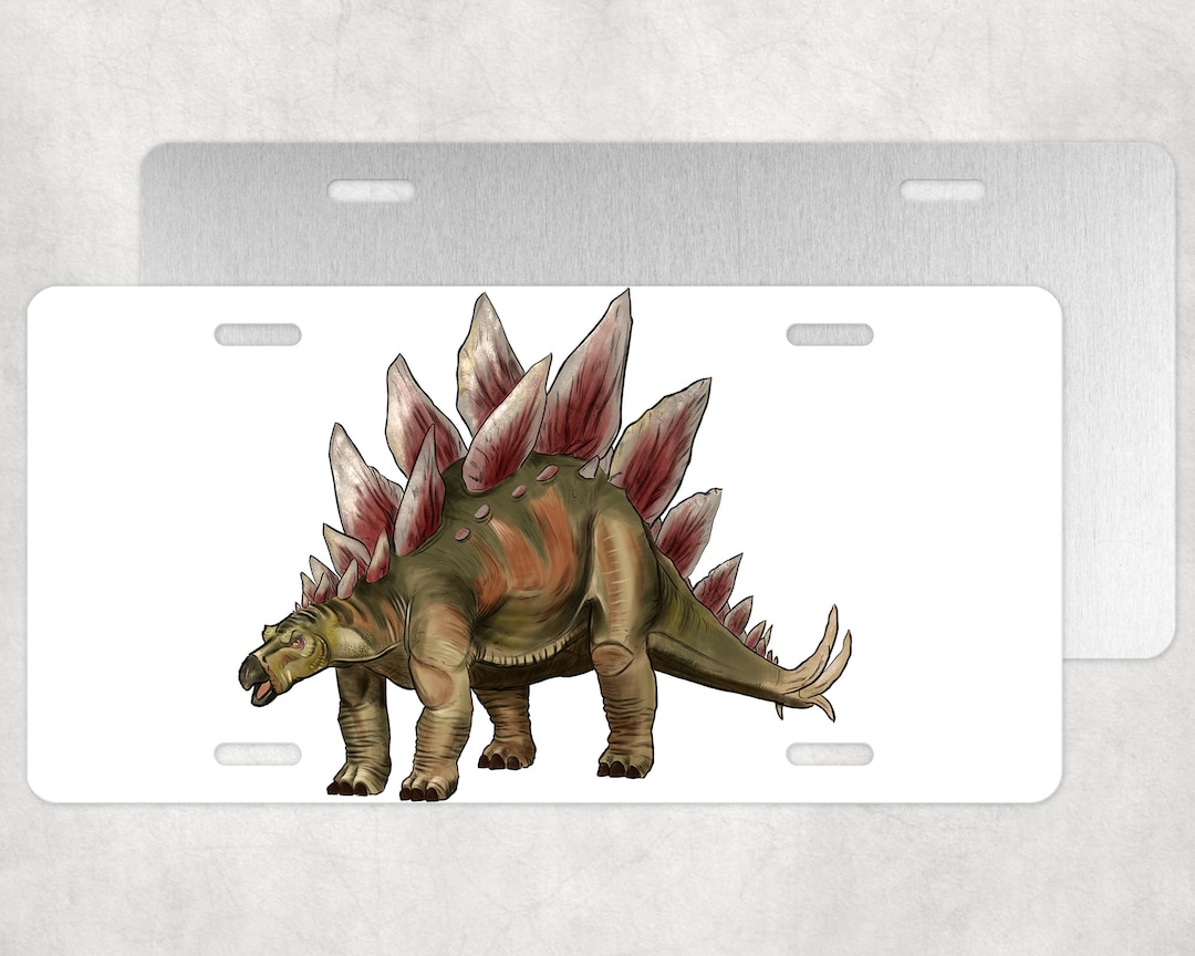 Stegosaurus Dinosaur License Plate,dinosaur License Plate, Stegosaurus ...