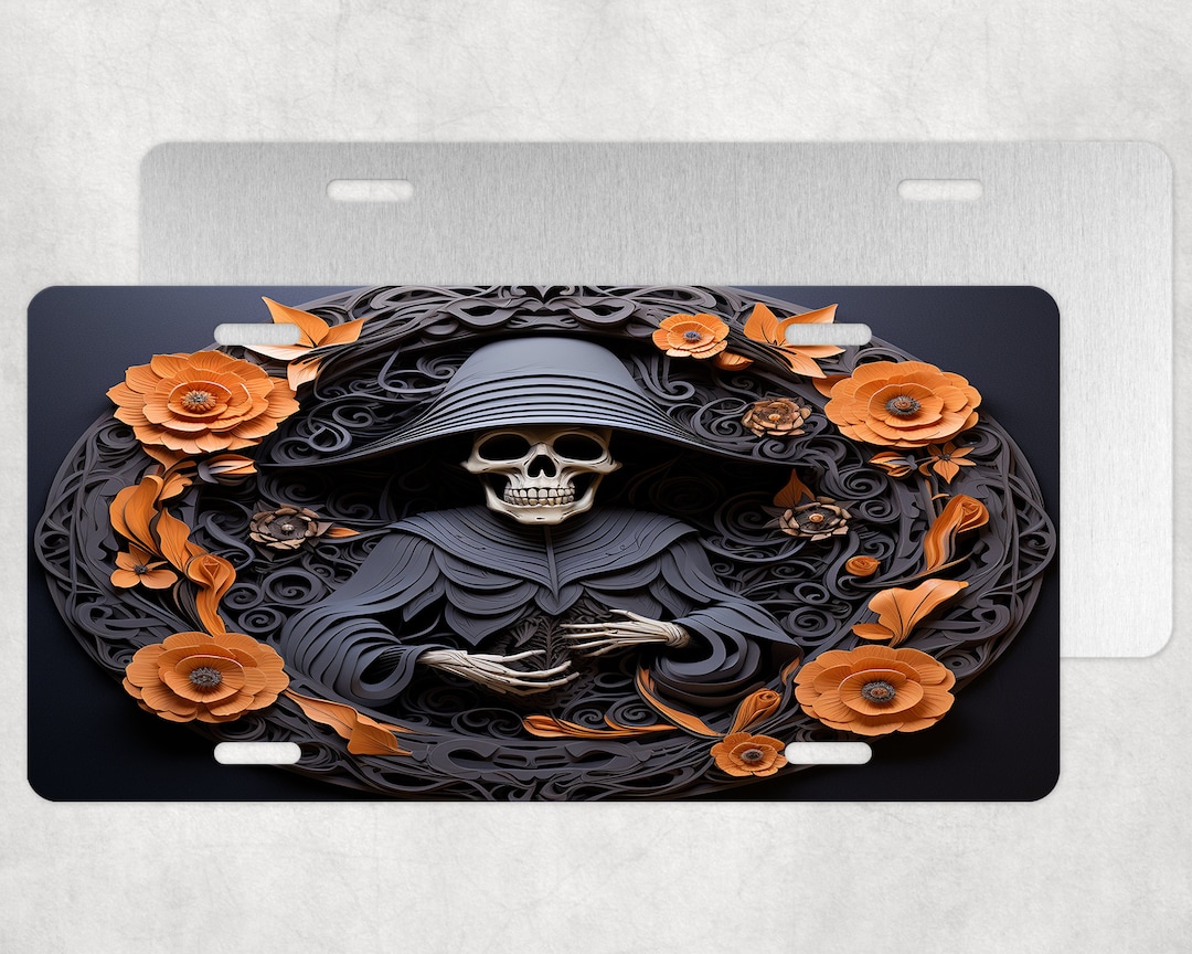 Halloween Grim Reaper License Plate,halloween License Plate,hallowen ...