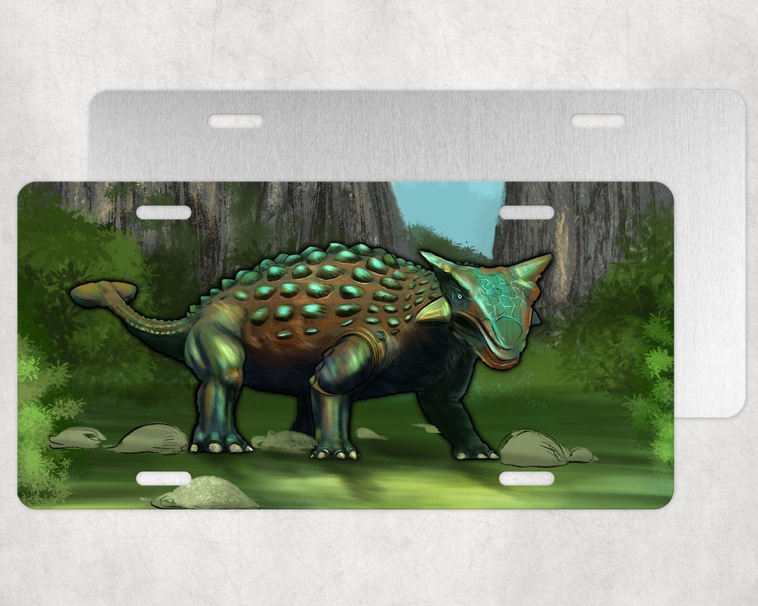Ankylosaurus Dinosaur License Plate,dinosaur License Plate,ankylosaurus ...