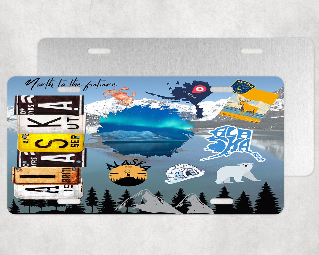 Alaska License Plate, Alaska Car Plate, State License Plate, Alaska ...