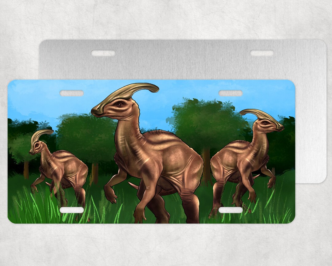 Parasaurolophus License Plate,dinosaur License Plate,parasaurolophus ...