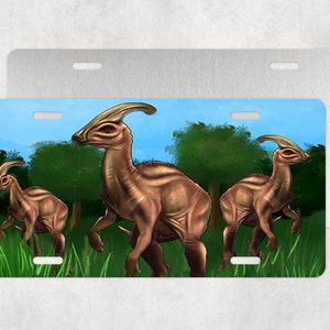 Parasaurolophus License Plate,dinosaur License Plate,parasaurolophus ...