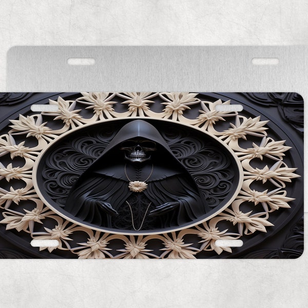 Grim Reaper License Plate - Etsy