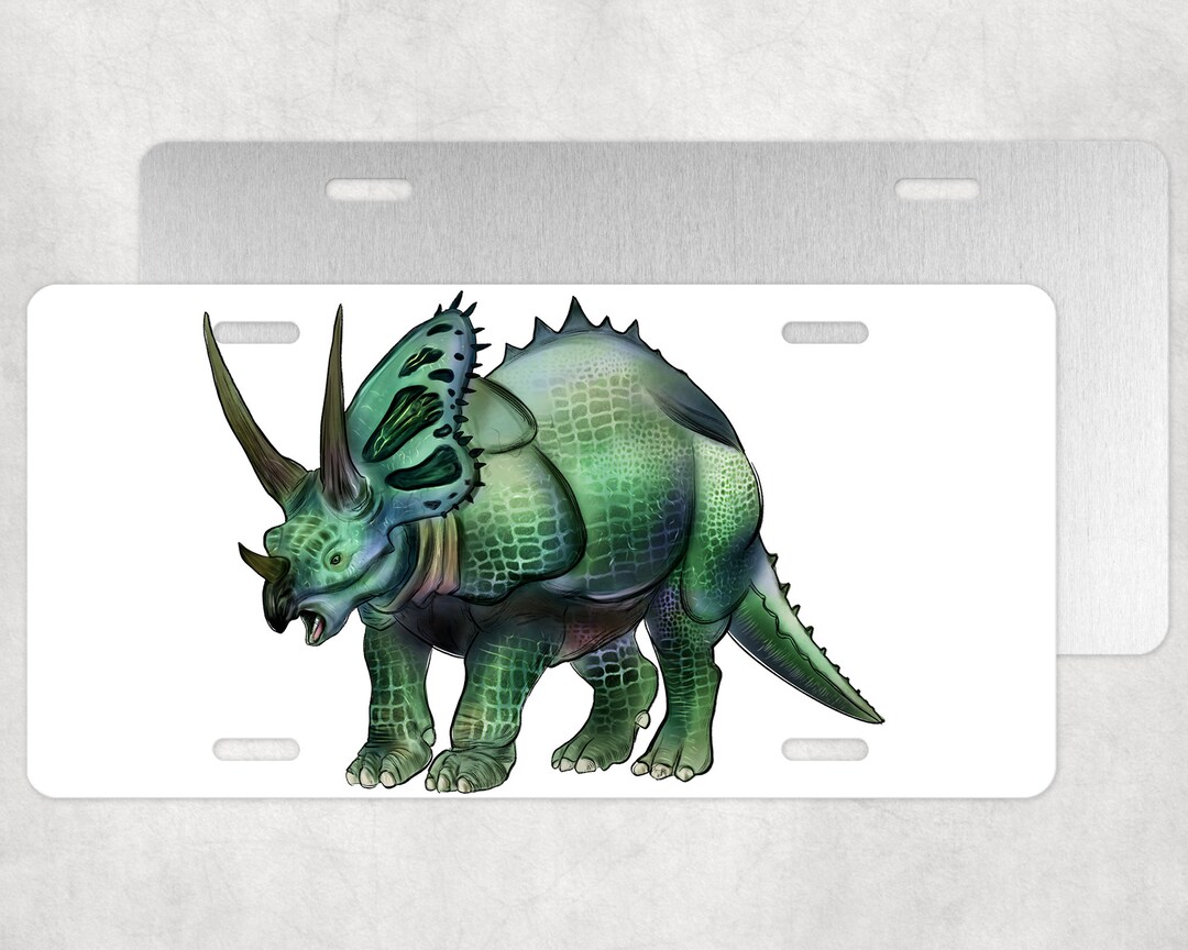 Triceratops Dinosaur License Plate,dinosaur License Plate,triceratops ...