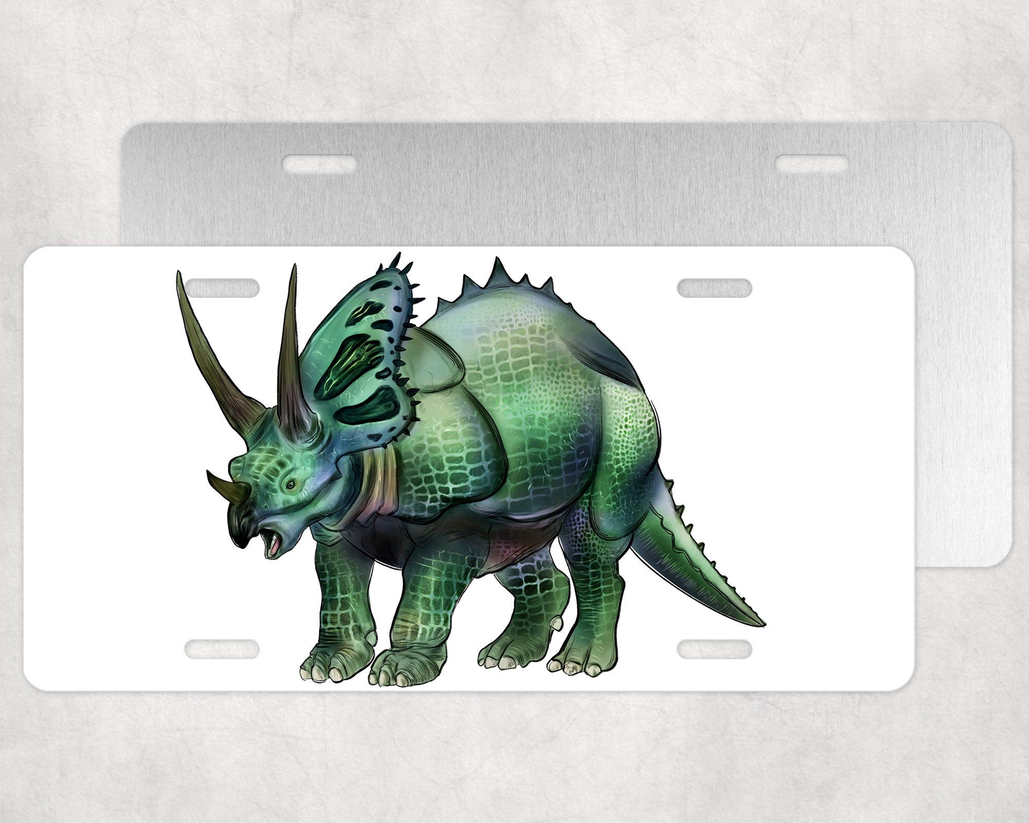 Triceratops Dinosaur License Plate,dinosaur License Plate,triceratops ...
