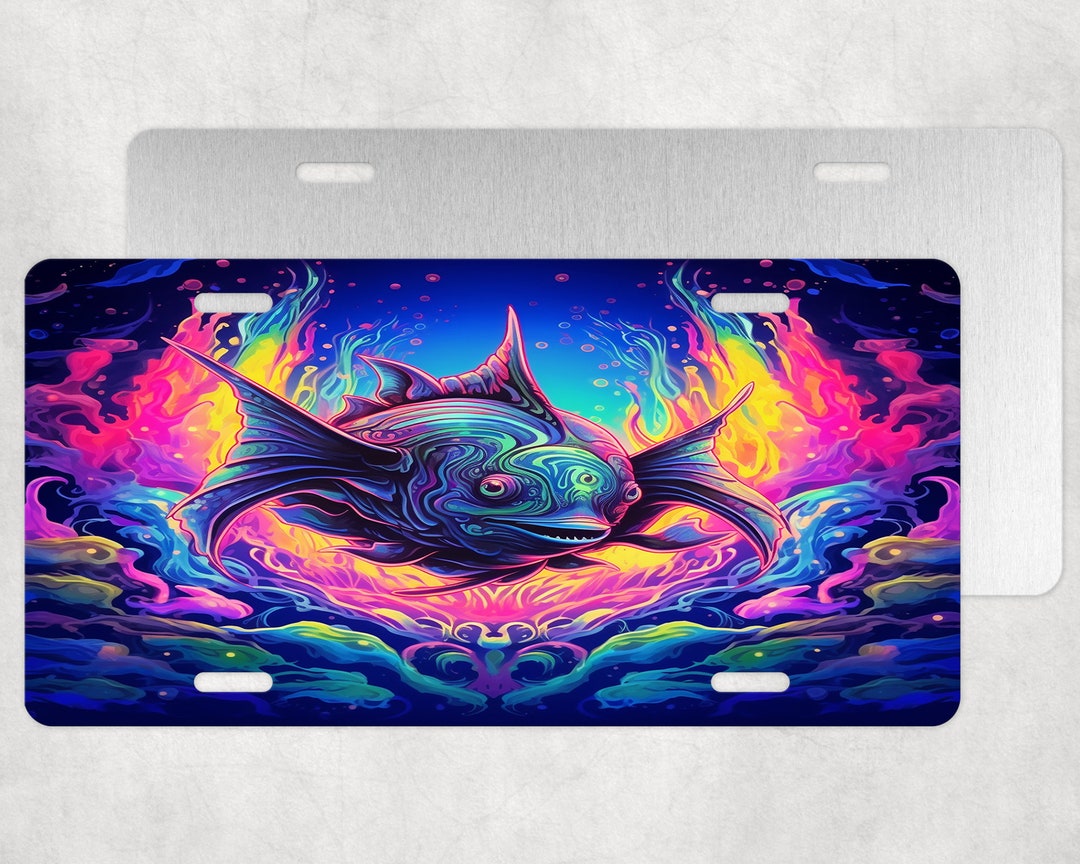 Vampire Batfish License Plate, Vampire Batfish,colorful Vampire Batfish ...