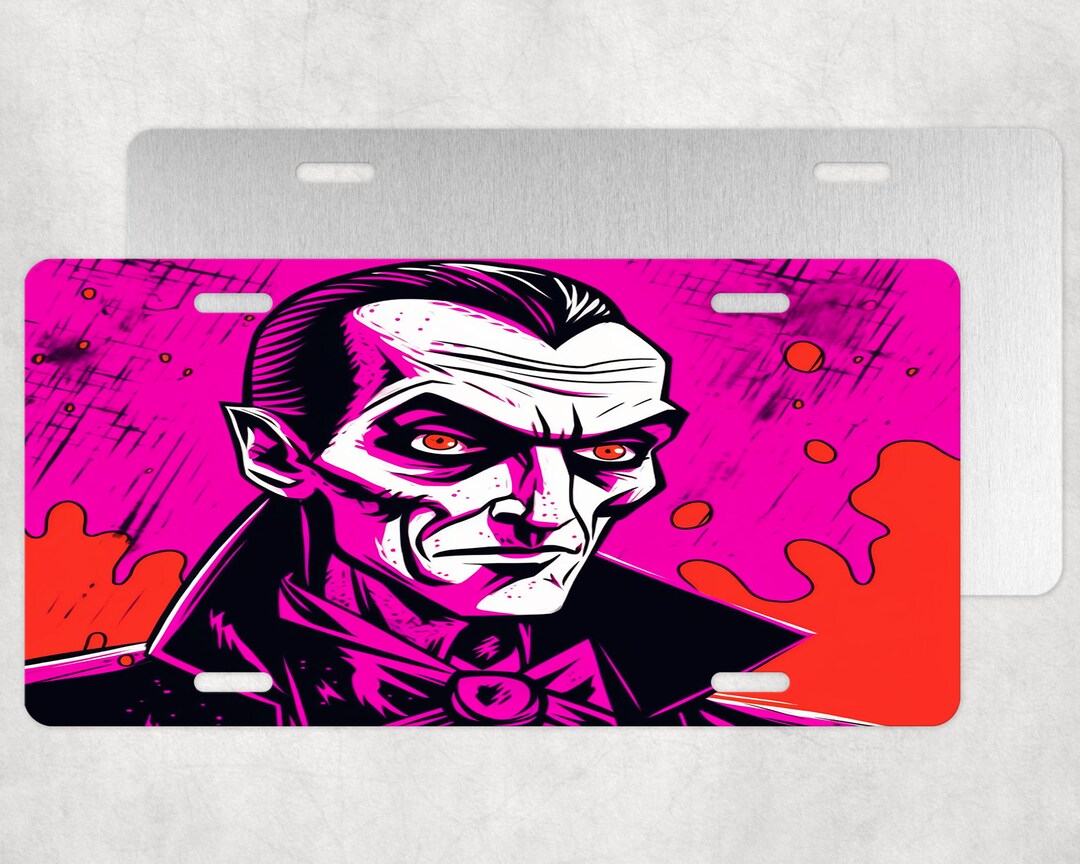 Halloween Dracula License Plate,halloween License Plate,hallowen ...