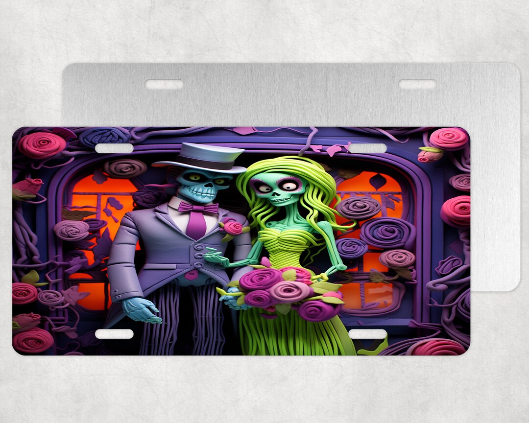 Halloween Frankenstein's Bridge License Plate,halloween License Plate ...