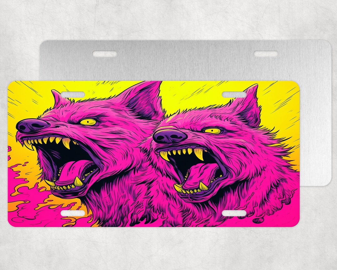 Halloween Werewolf License Plate,halloween License Plate,hallowen ...