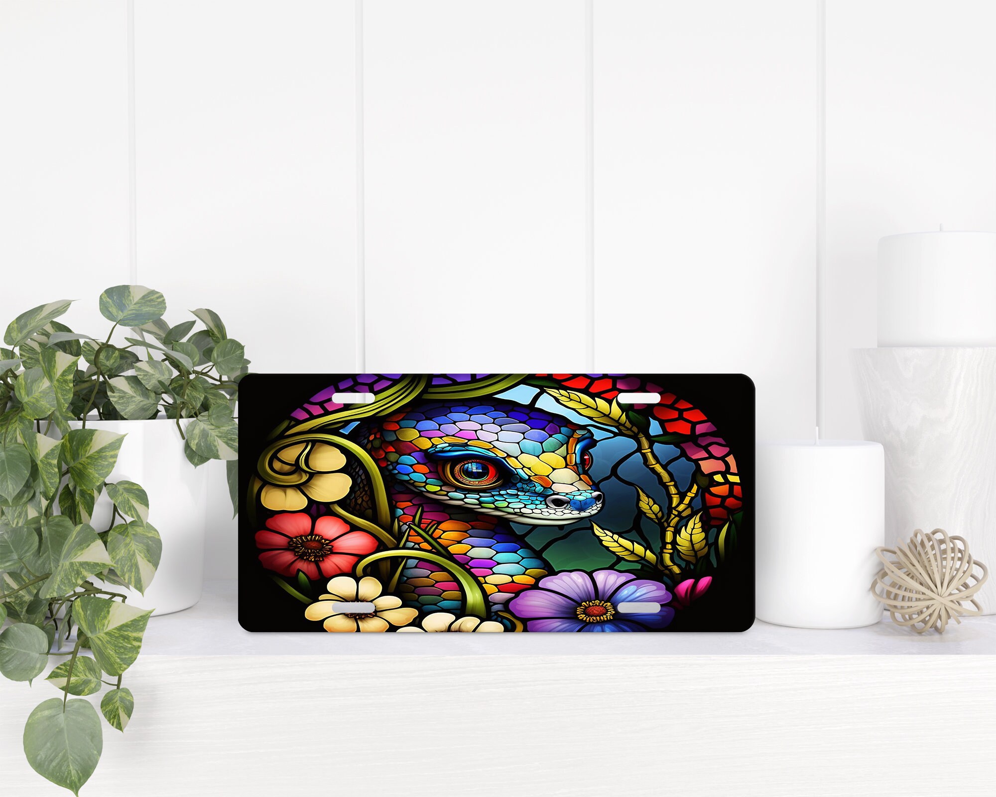 Snake License Plate, Snake,colorful Snake License Plate,animal License ...