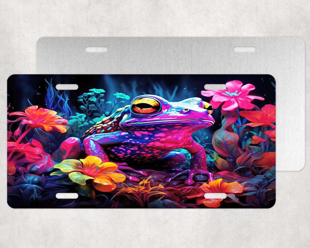 Frog License Plate,frog Car Plate,frog,jungle Animals,animal License ...
