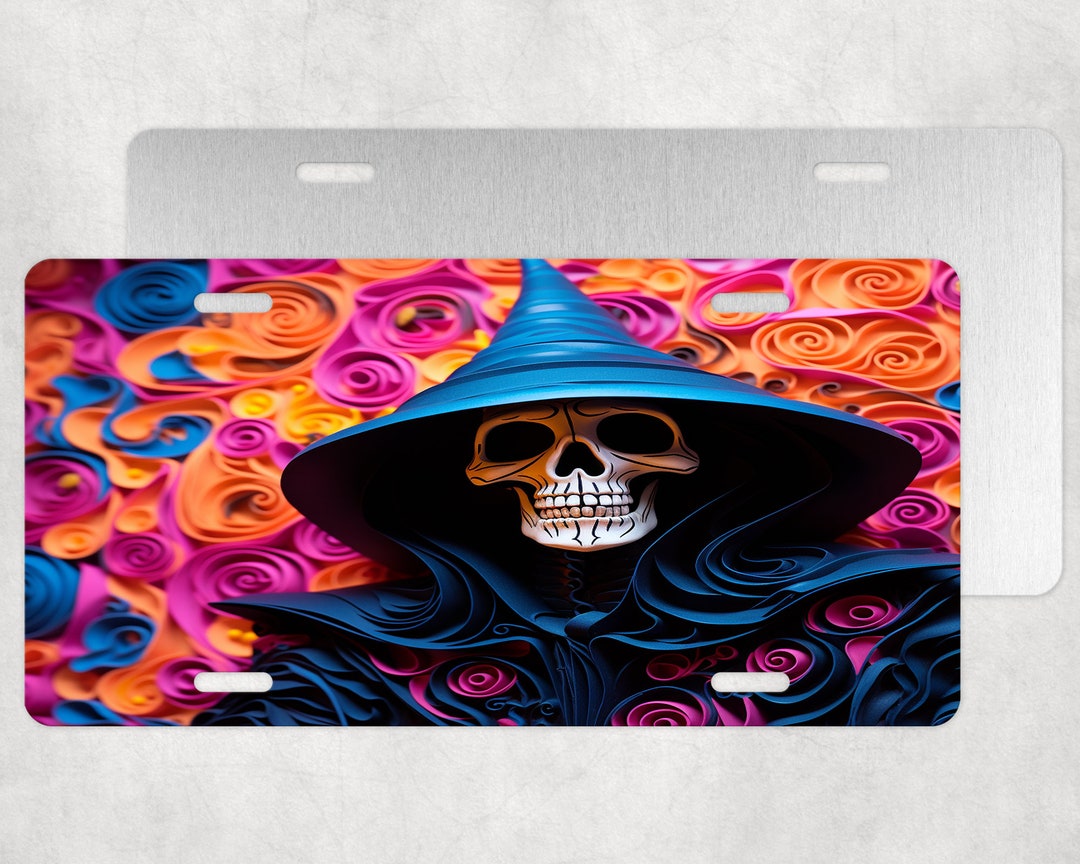 Halloween Grim Reaper License Plate,halloween License Plate,hallowen ...