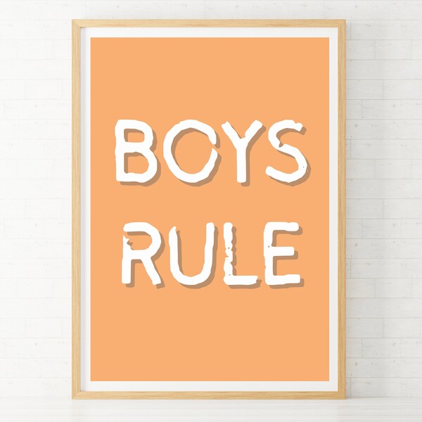 Boys Rule - Etsy