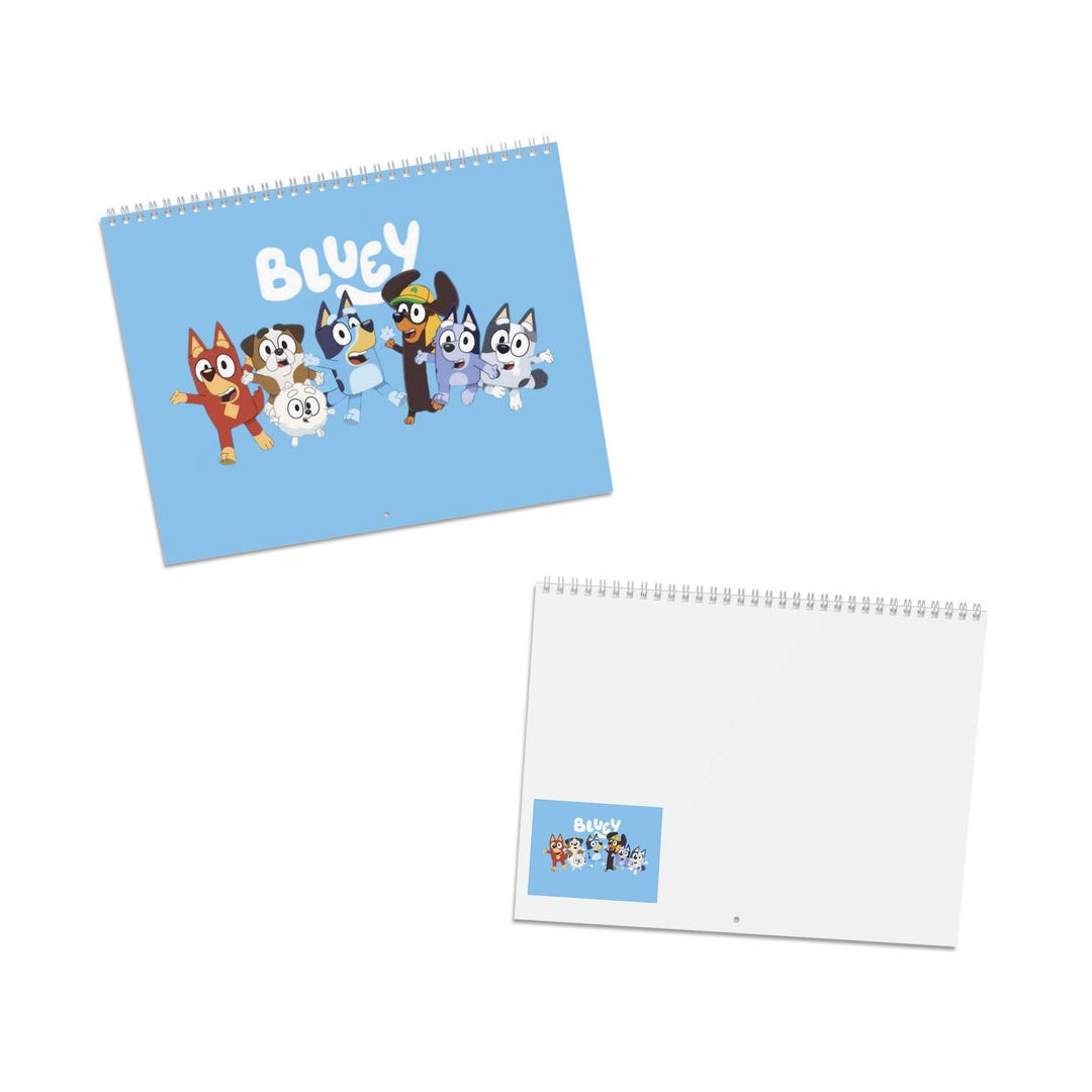 Bluey Calendar 2025 With Grid Boxes - Etsy Australia