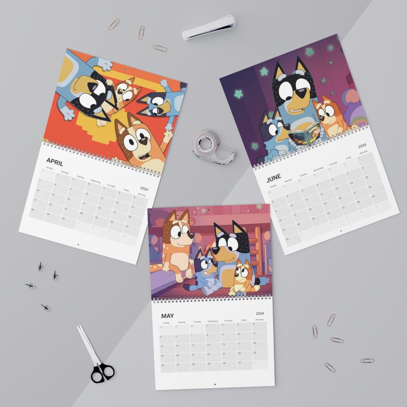 Bluey Calendar 2024 - Etsy