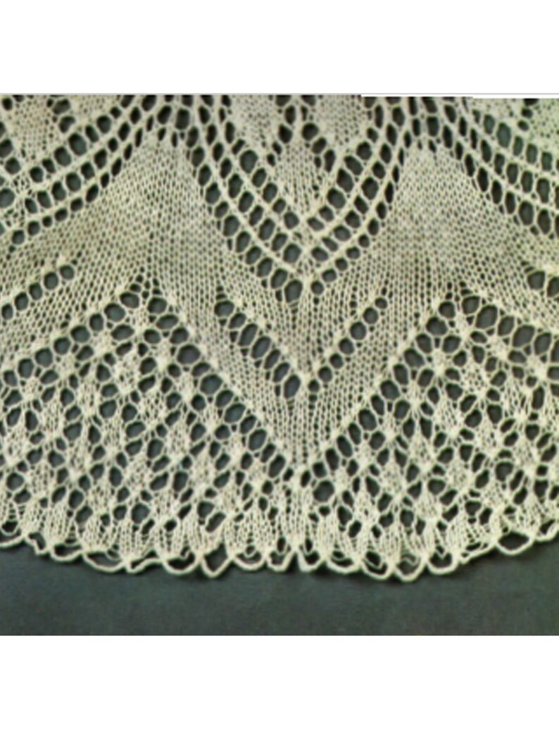 1974 Dinner by Candlelight Knit Round Tablecloth Lace Thread Pattern ...