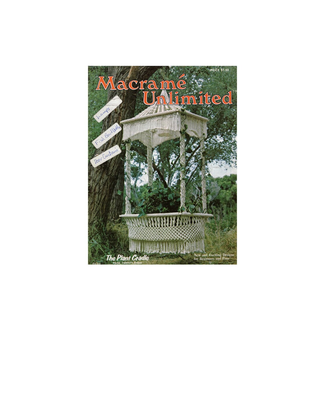 1976 Macrame Unlimited Fiber Book Cord Art DIY PDF Download Plant ...