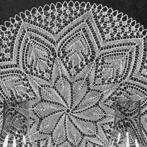 1959 Kaleidoscope Knit Doily Knitting Pattern Vintage PDF Tutorial ...
