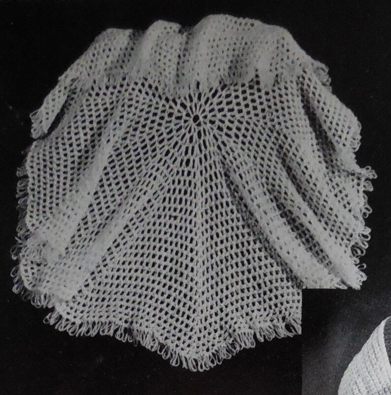 1949 Victorian Crochet Round Shawl Pattern Vintage PDF Tutorial Digital ...