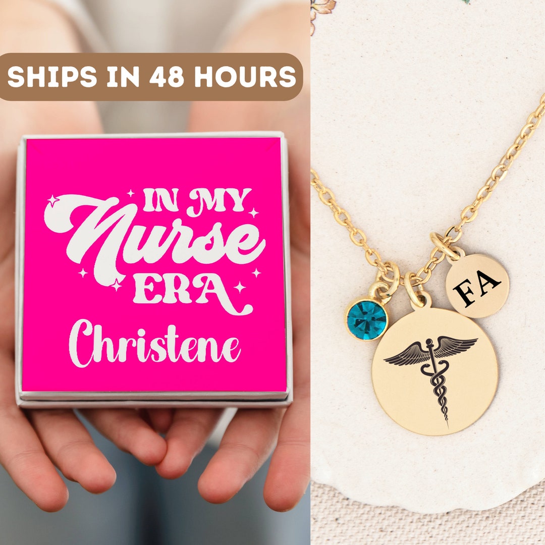 Nurse Era Personalized Necklace, Nurse Gift, Nurse Pendant, Nurse ...