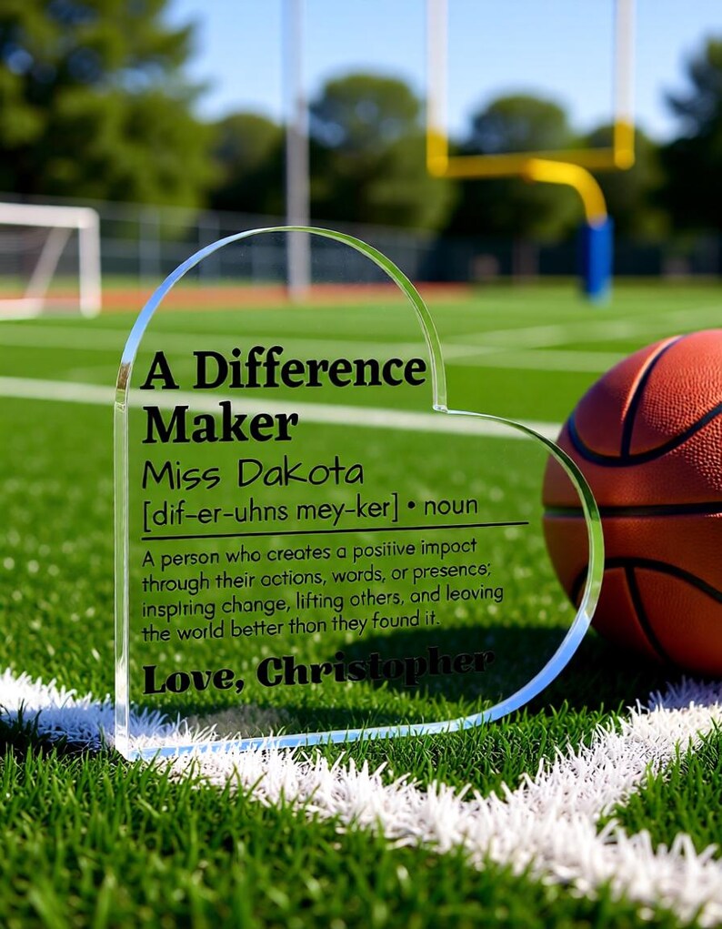 Custom Difference Maker Plaque Employee Appreciation Gift for Mentor ...