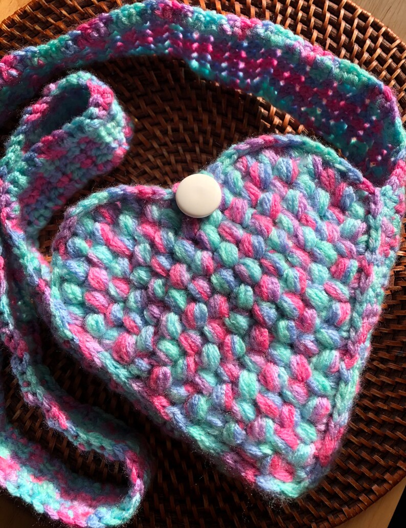 Heart Bag Crochet Pattern, Valentine's Day Crochet Purse for Girl ...