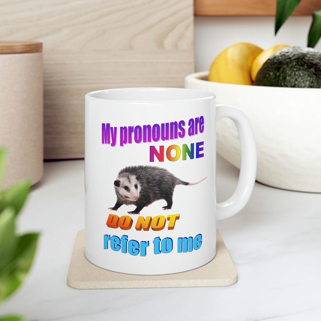Funny Pronouns Mug - My Pronouns Are None, Do Not Refer to Me. Funny ...