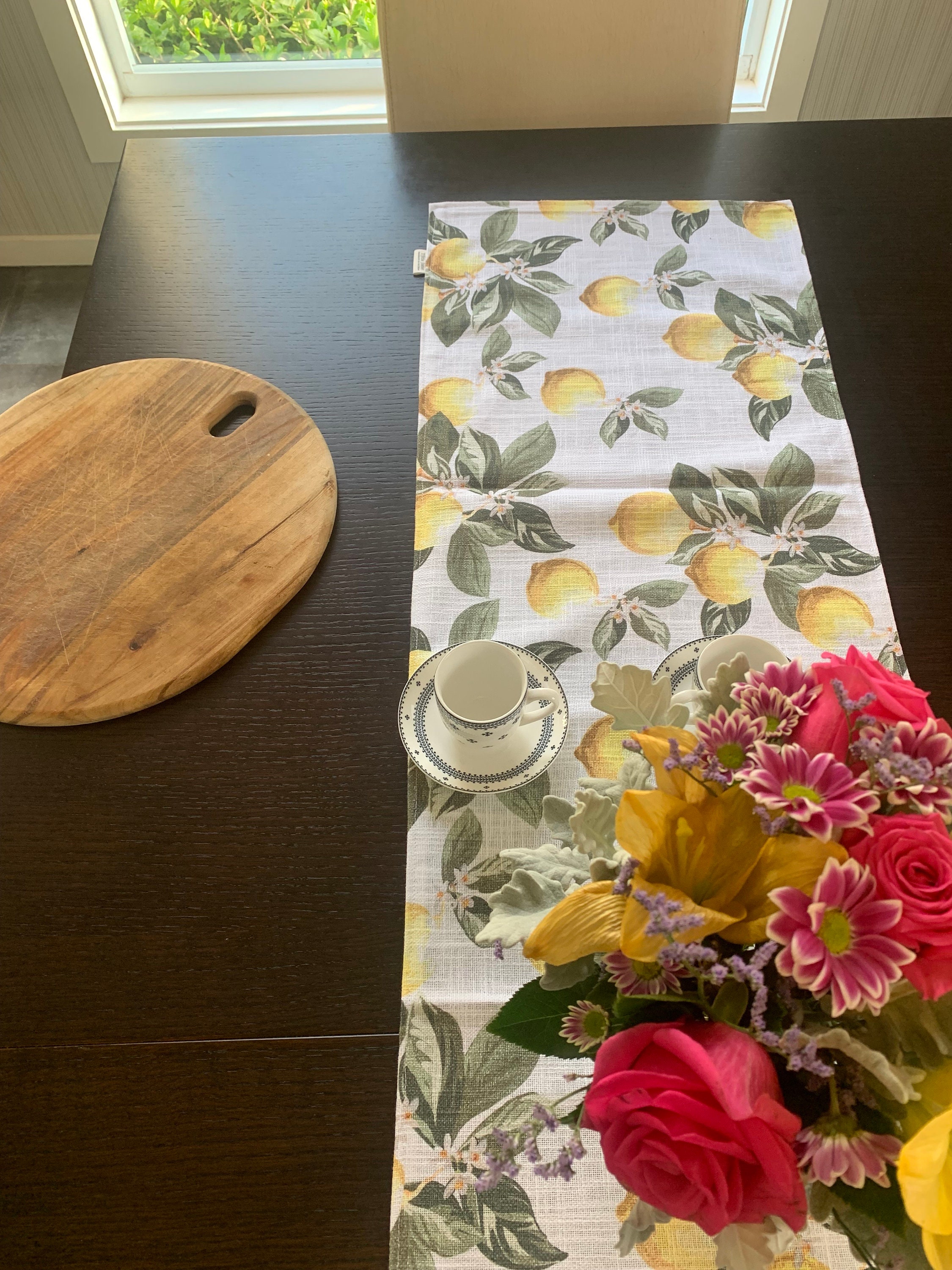 Lemon Table Runner / Amalfi Table Runner - Etsy