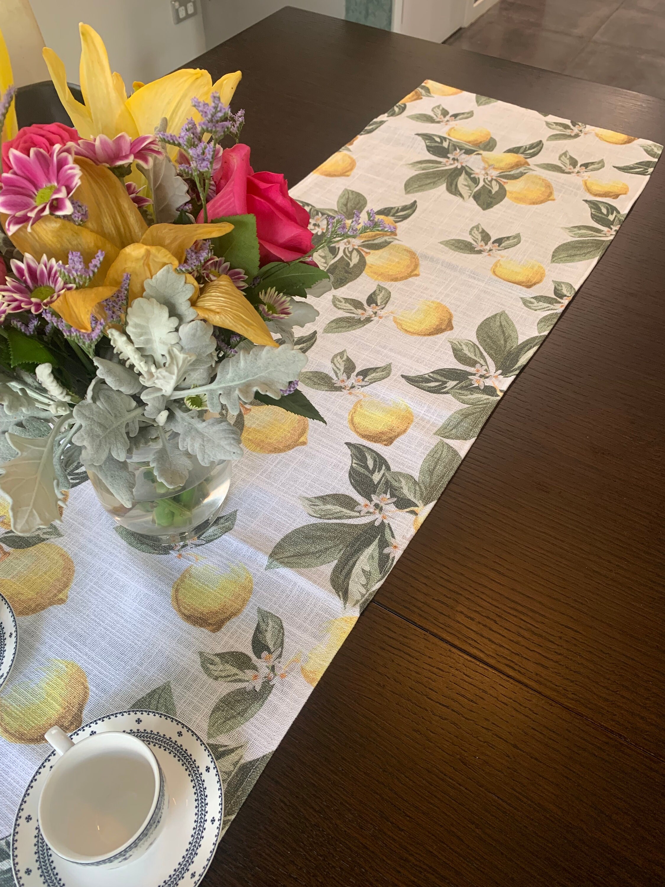 Lemon Table Runner / Amalfi Table Runner - Etsy