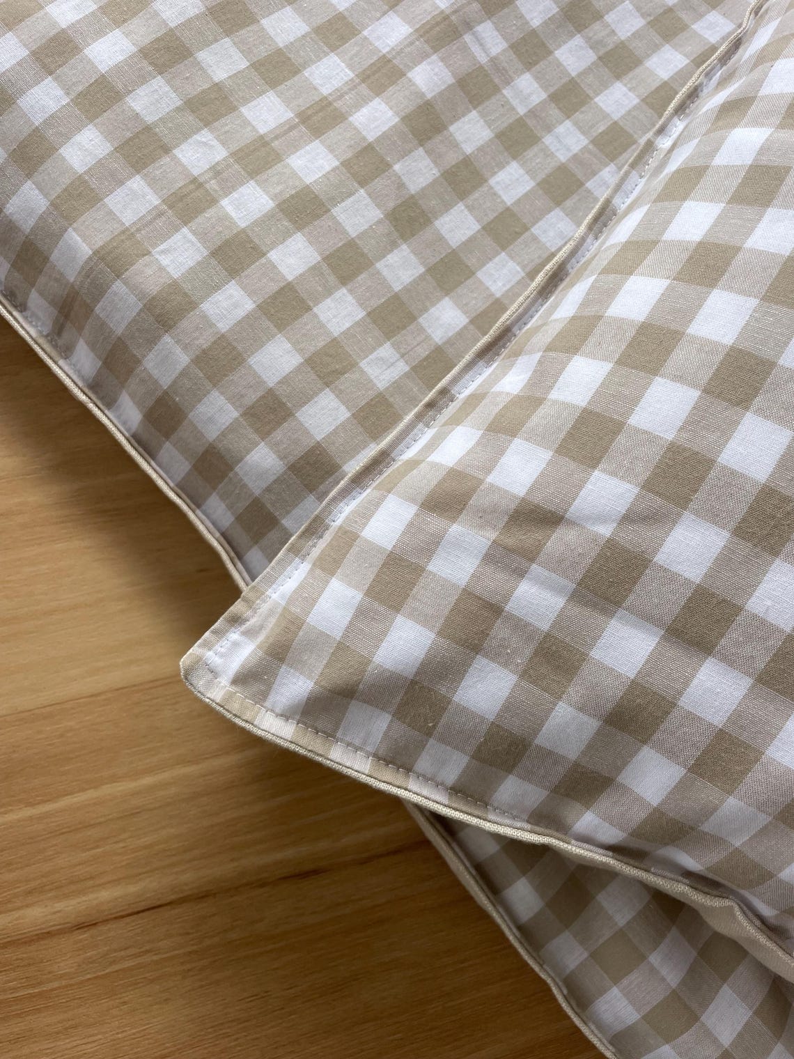 Gingham Cot Quilt Cover Set, Doona Cover and Infant Child Pillow Case ...