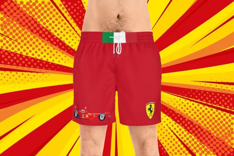 Ferrari F2004 Board Shorts: Racing Swim Trunks - Etsy