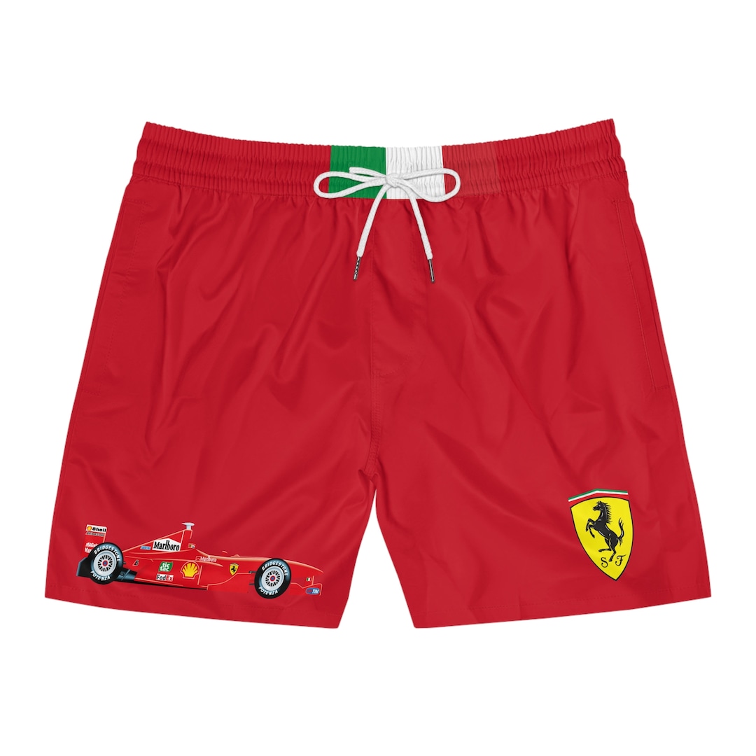 Ferrari F2004 Men's Mid-length Board Shorts - Etsy