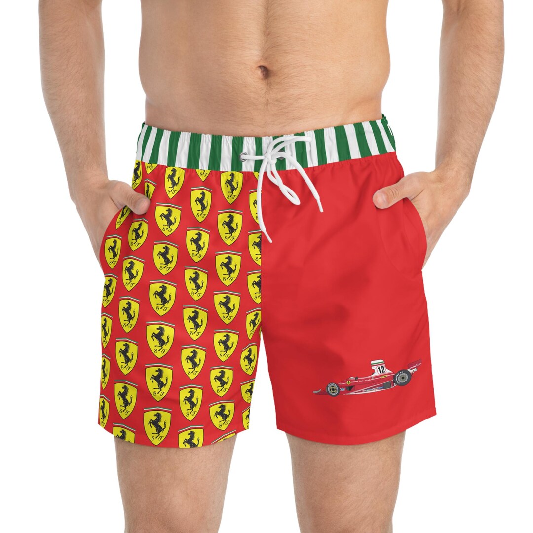 Ferrari 312T F1 Swim Trunks: Motorsport Racing Beachwear Shorts - Etsy