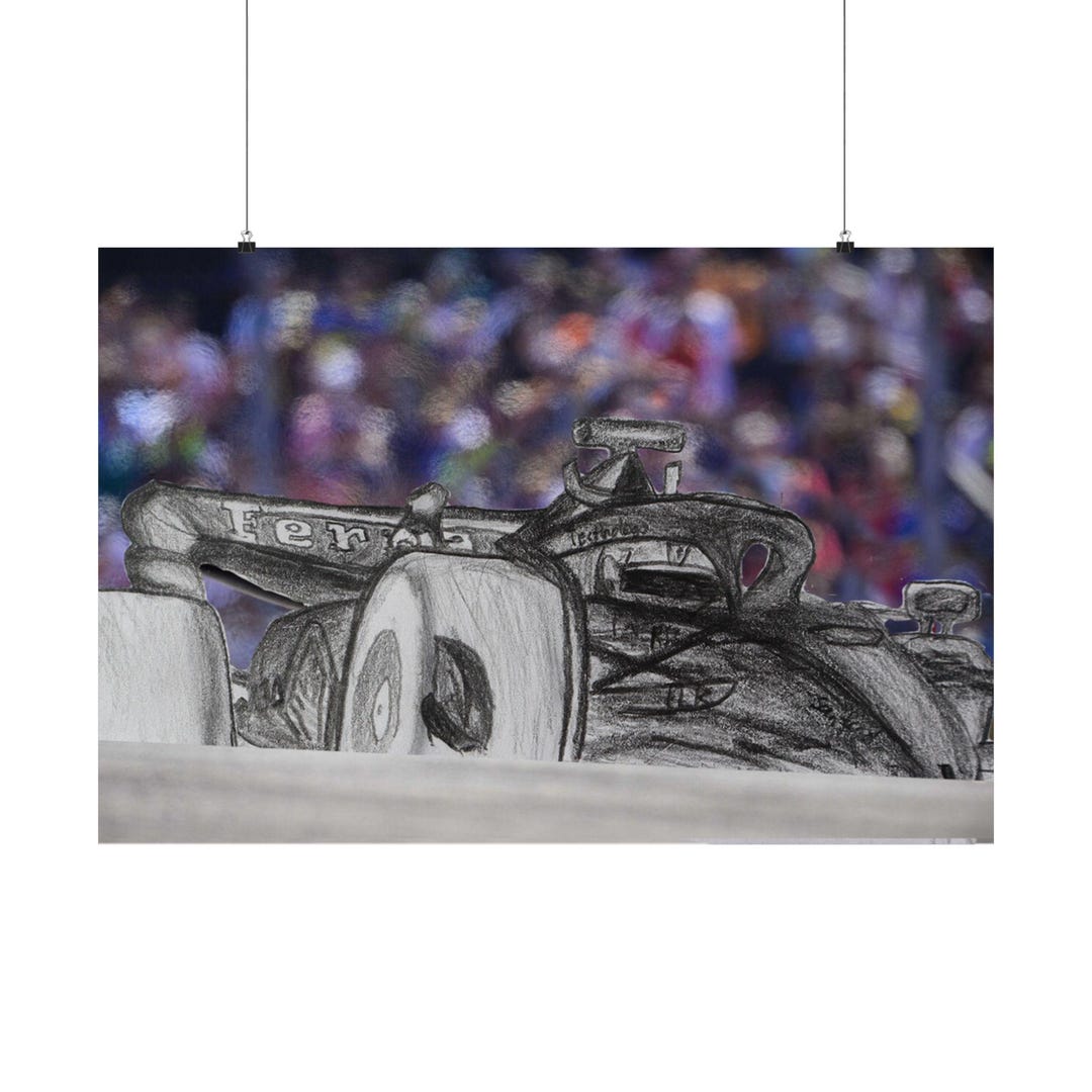 Ferrari F1 SF-75 Matte Poster, Motorsport Wall Art, Racing Decor, Matte ...