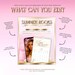 Luxury Summer Books Canva Template, Editable Gold & Pink Instagram Post ...
