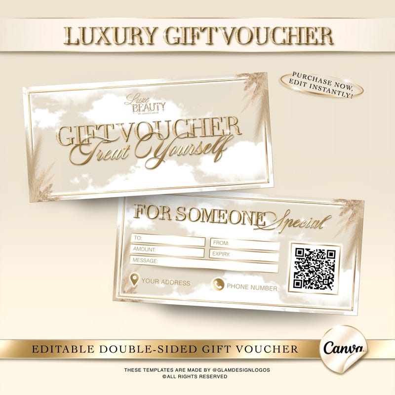 Facial Voucher Template - Etsy UK