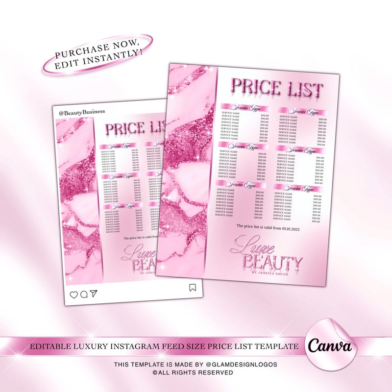 Pink Aesthetic Price List - Etsy