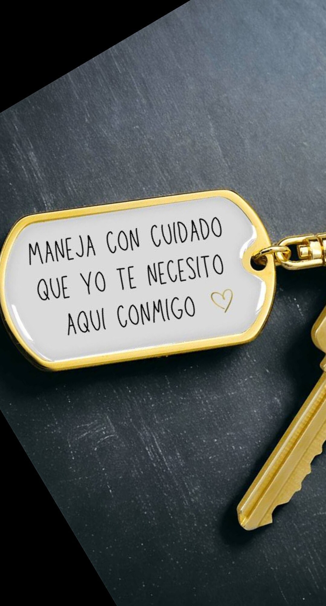 Personalized Keychain, Maneja Con Cuidado Llavero, Boyfriend Gift ...