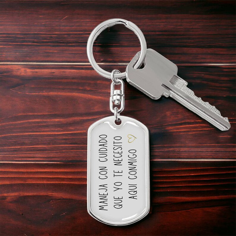 Personalized Keychain, Maneja Con Cuidado Llavero, Boyfriend Gift ...