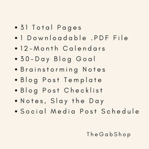 Orange Blog Boss Planner Printable Blog Planner, Blogging, Goal Setting ...