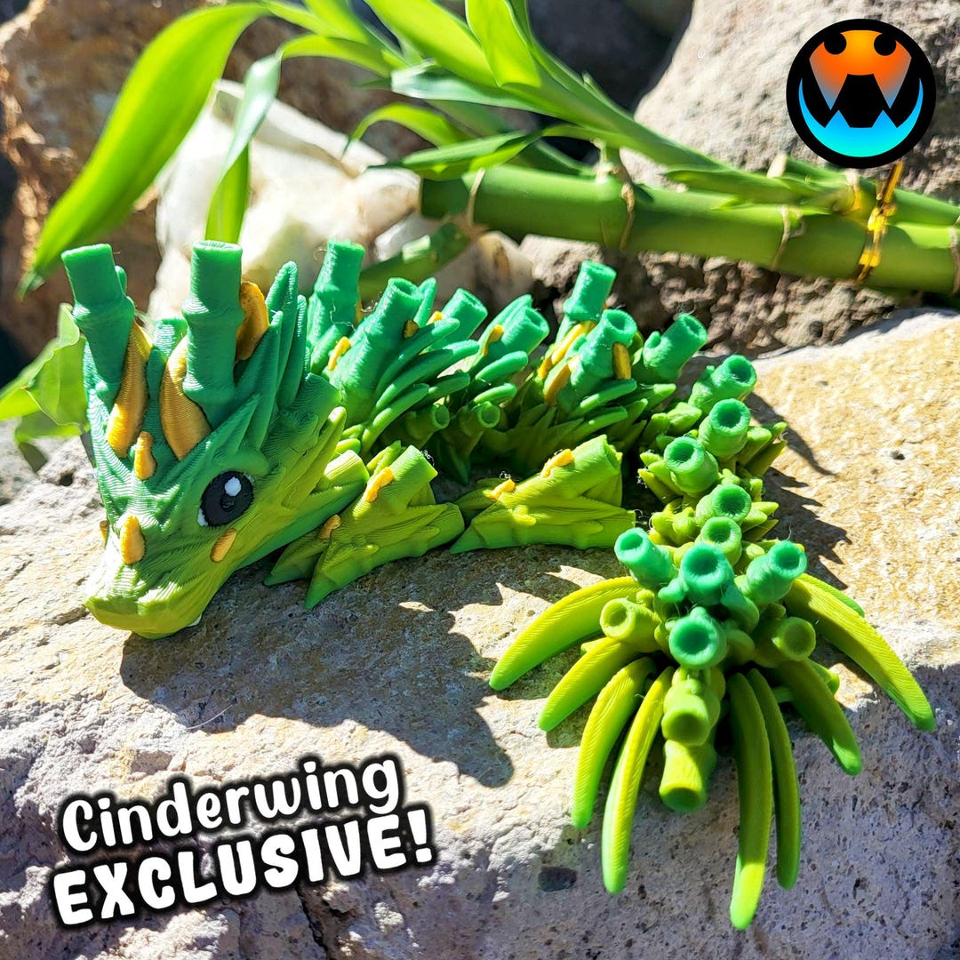 Adult Bamboo Dragon - FDM Filament Print - Etsy