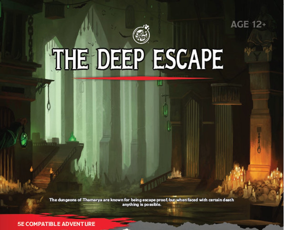 The Deep Escape - Oneshot Module for 5E Dungeons and Dragons, Dnd ...