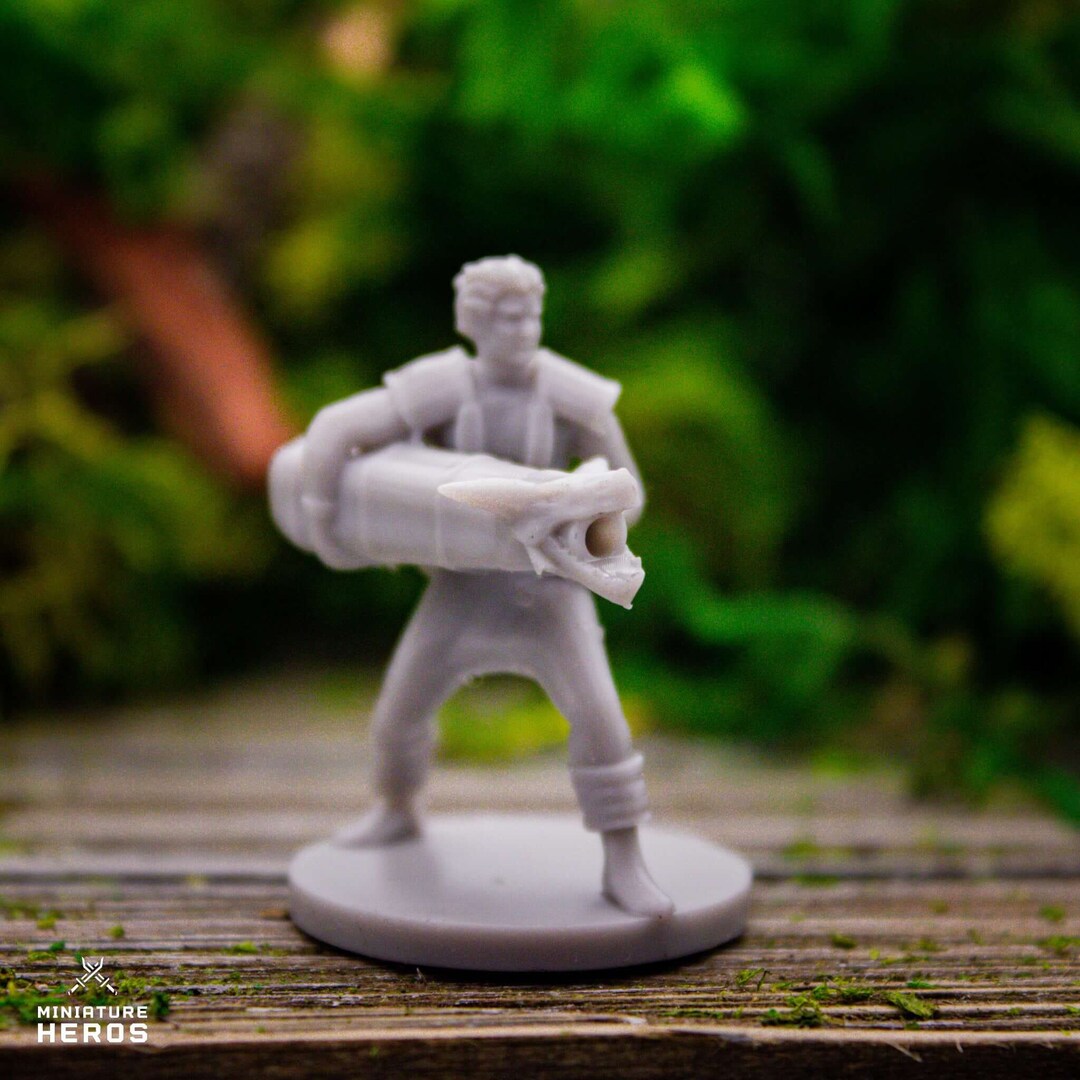Artificer Cannon Human Male 3D Resin Print D&D Pathfinder NPC Miniature ...