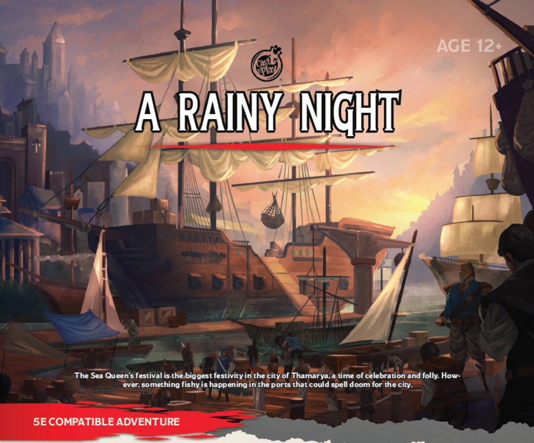 A Rainy Night - Oneshot Module for 5E Dungeons and Dragons, Dnd, Ttrpgs ...