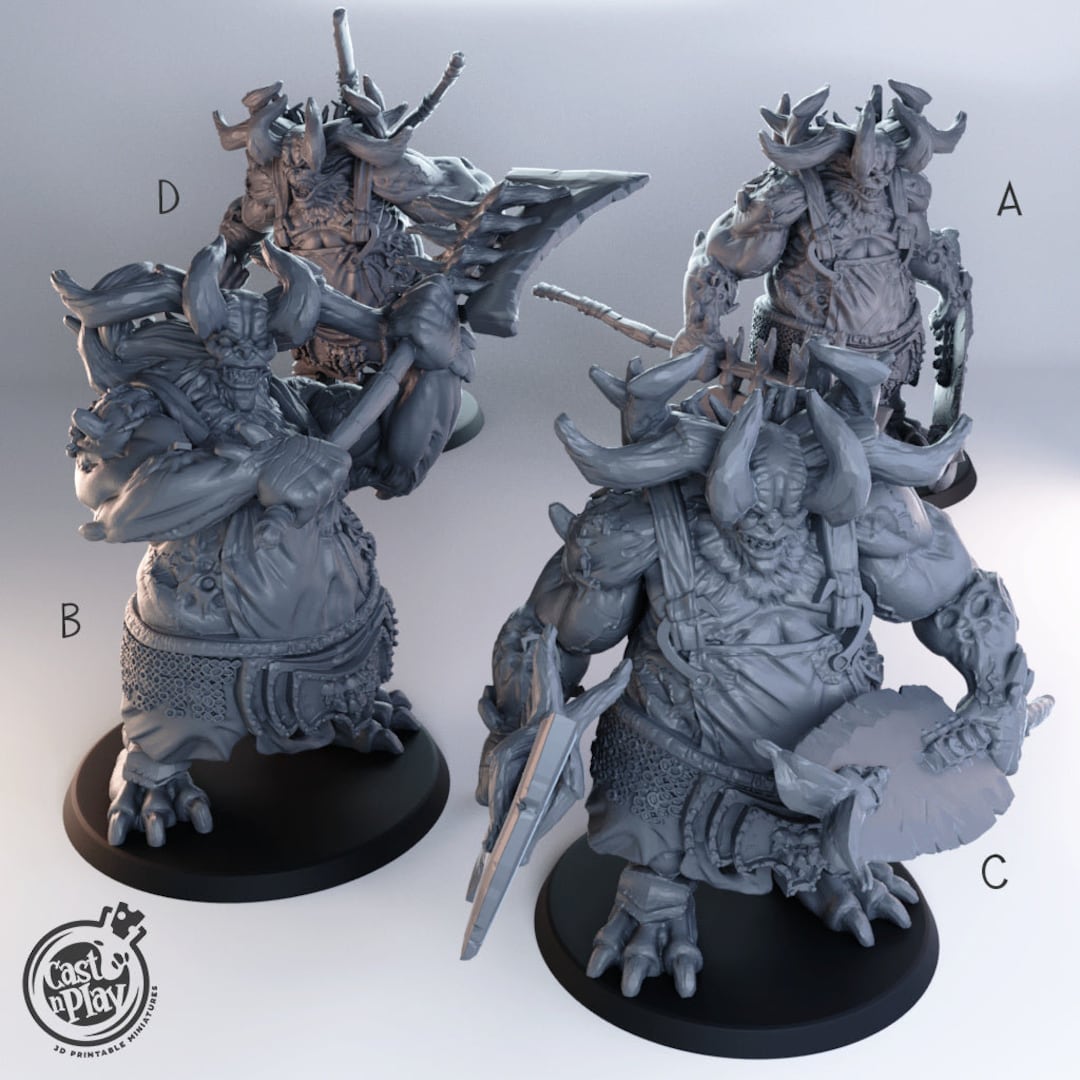 Monster Butcher Demon 3D Resin Print D&D Pathfinder NPC Miniature - Etsy